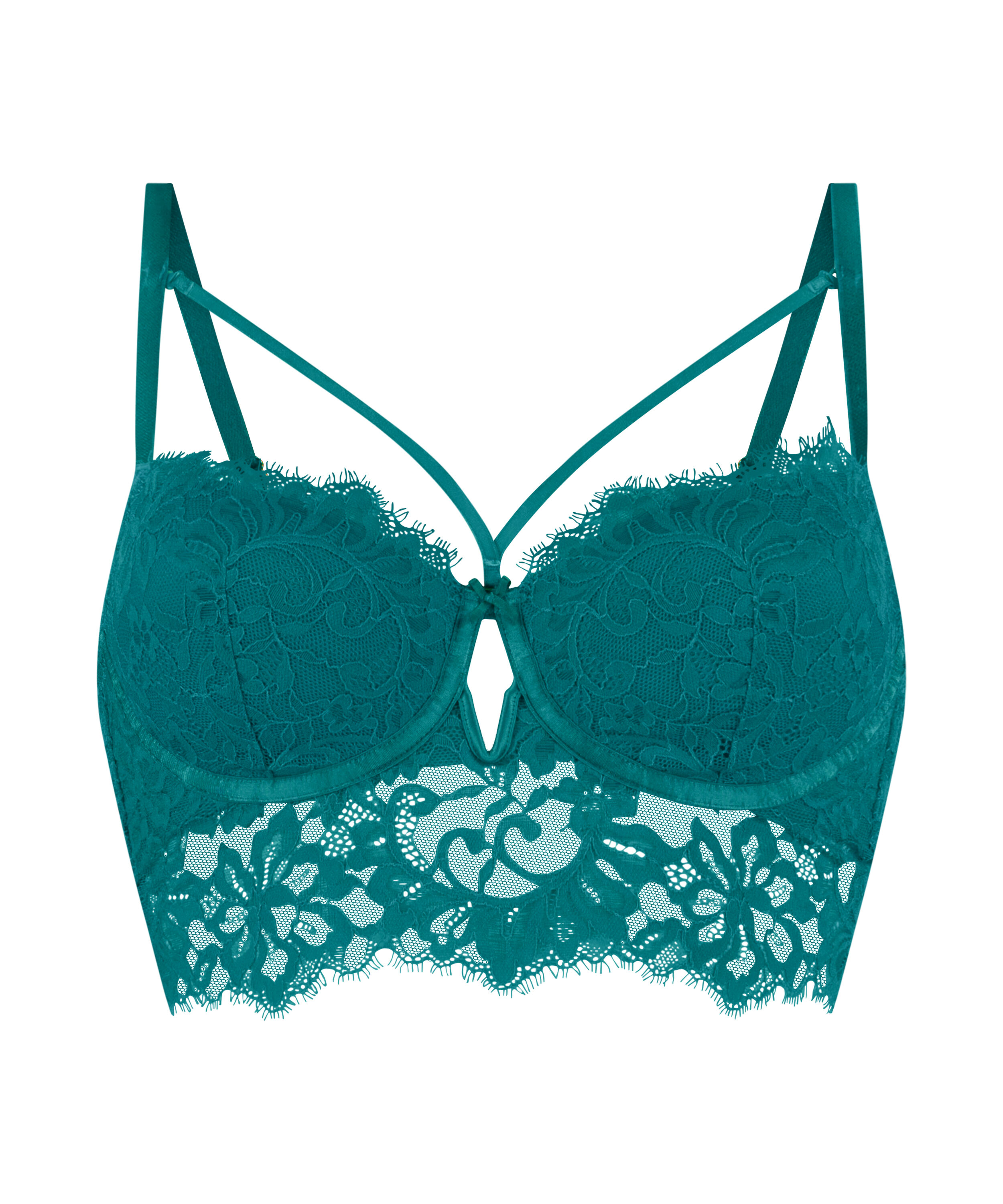 Voorgevormde longline beugel bh Isabella - Groen - Voorgevormde Bh's ...