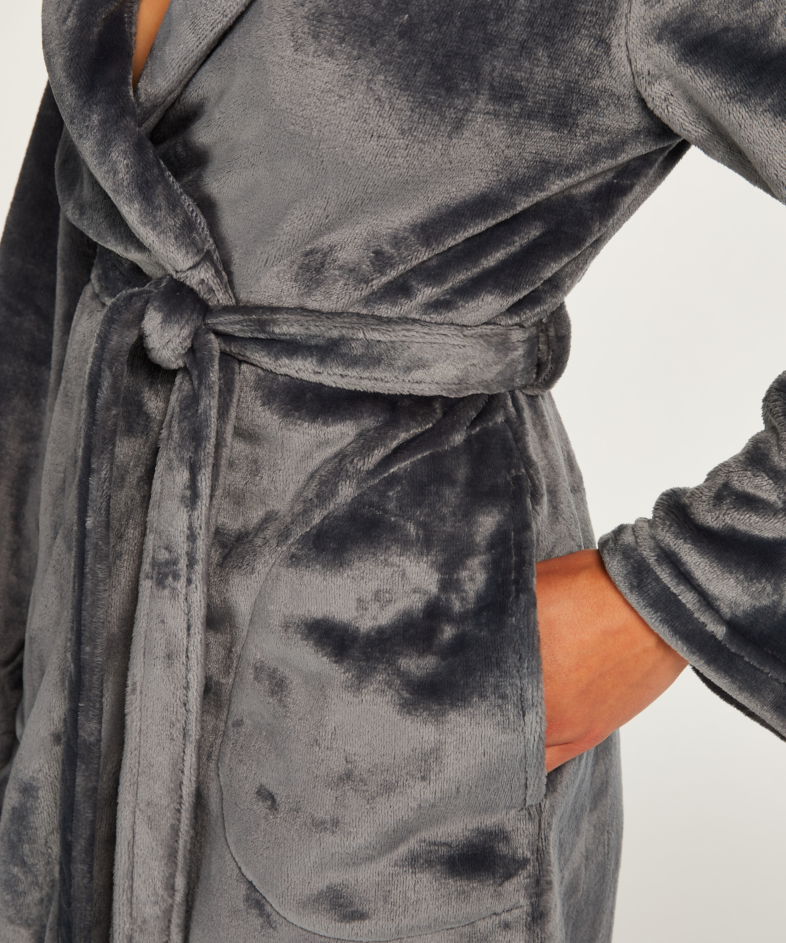 Korte badjas Fleece - Badjassen - Hunkemöller