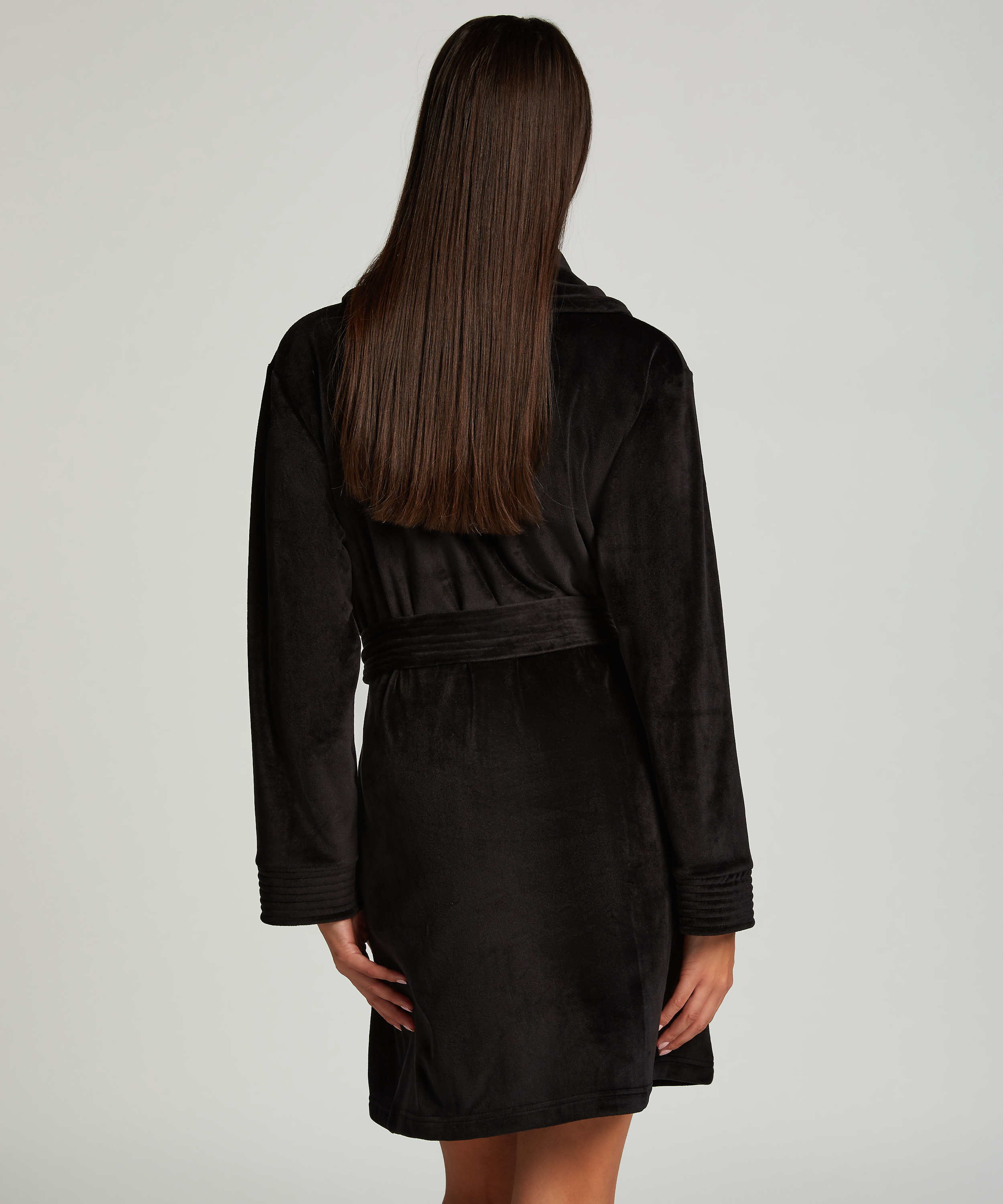 Korte badjas Velours voor €45.99 - Badjassen - Hunkemöller